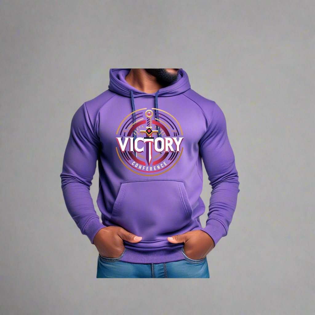 Victory Conference Purple Hoodie – Authentic Creations LLC